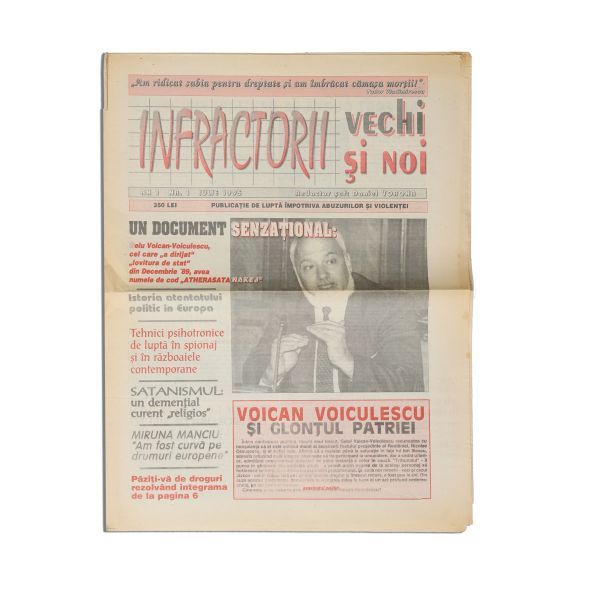 Publicația „Infractorii vechi și noi”, Anul I, Nr. 1, iulie 1995