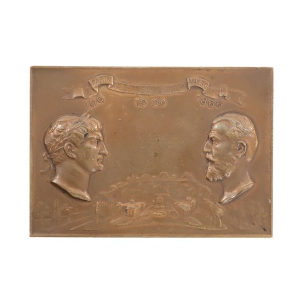 „Părinții Neamului Românesc”, plachetă din bronz, grav