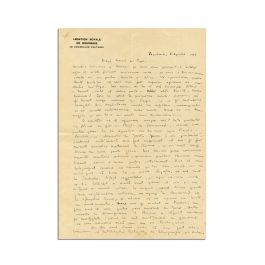Mircea și Nina Eliade, scrisoare adresată părinților, 8 aprilie