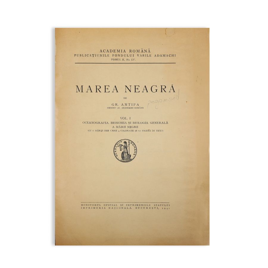 Grigore Antipa, Marea Neagră, 1941