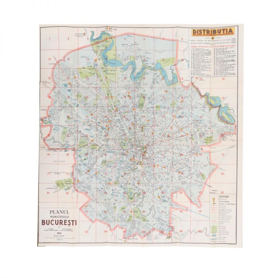 Planul municipiului București, [1938]