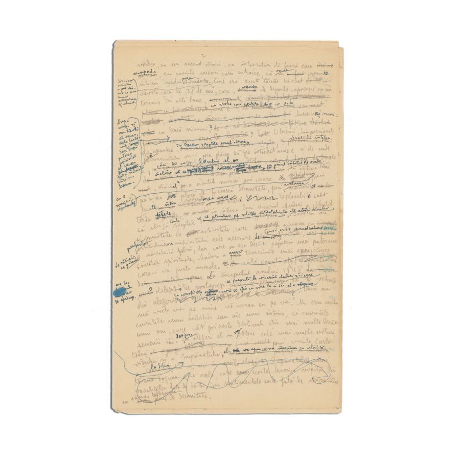 Lucian Blaga, Andrei Șaguna, manuscris + dactilogramă