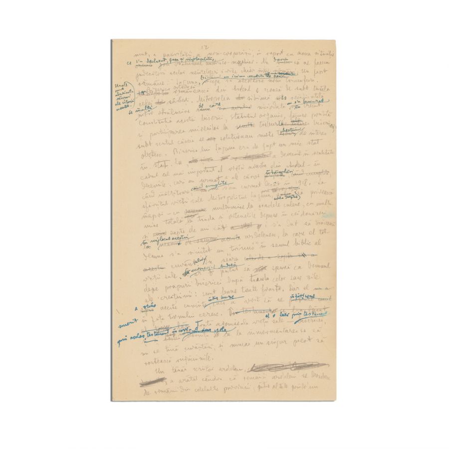 Lucian Blaga, Andrei Șaguna, manuscris + dactilogramă