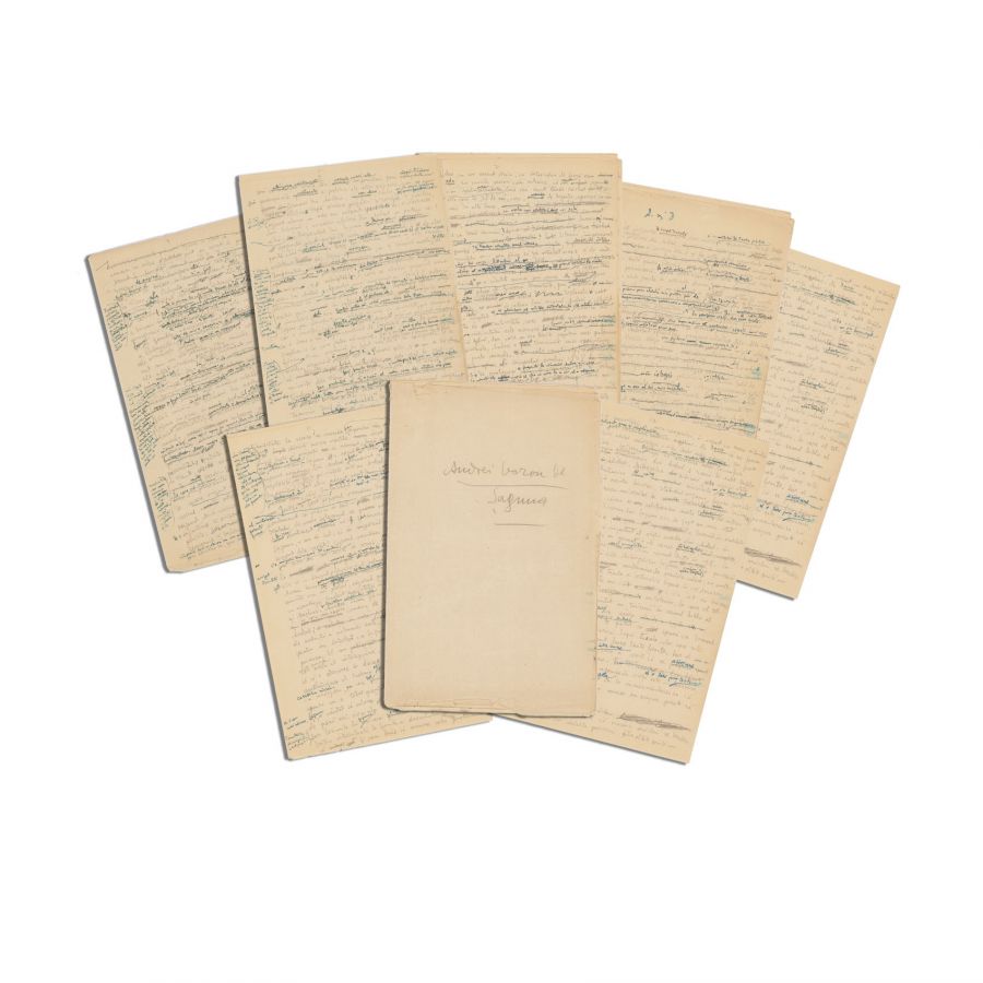 Lucian Blaga, Andrei Șaguna, manuscris + dactilogramă