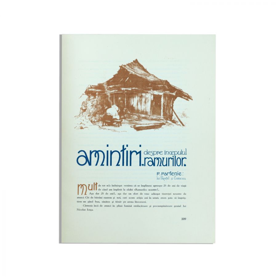 Ramuri, 1929, exemplar bibliofil cu dedicația lui Ion Minulescu