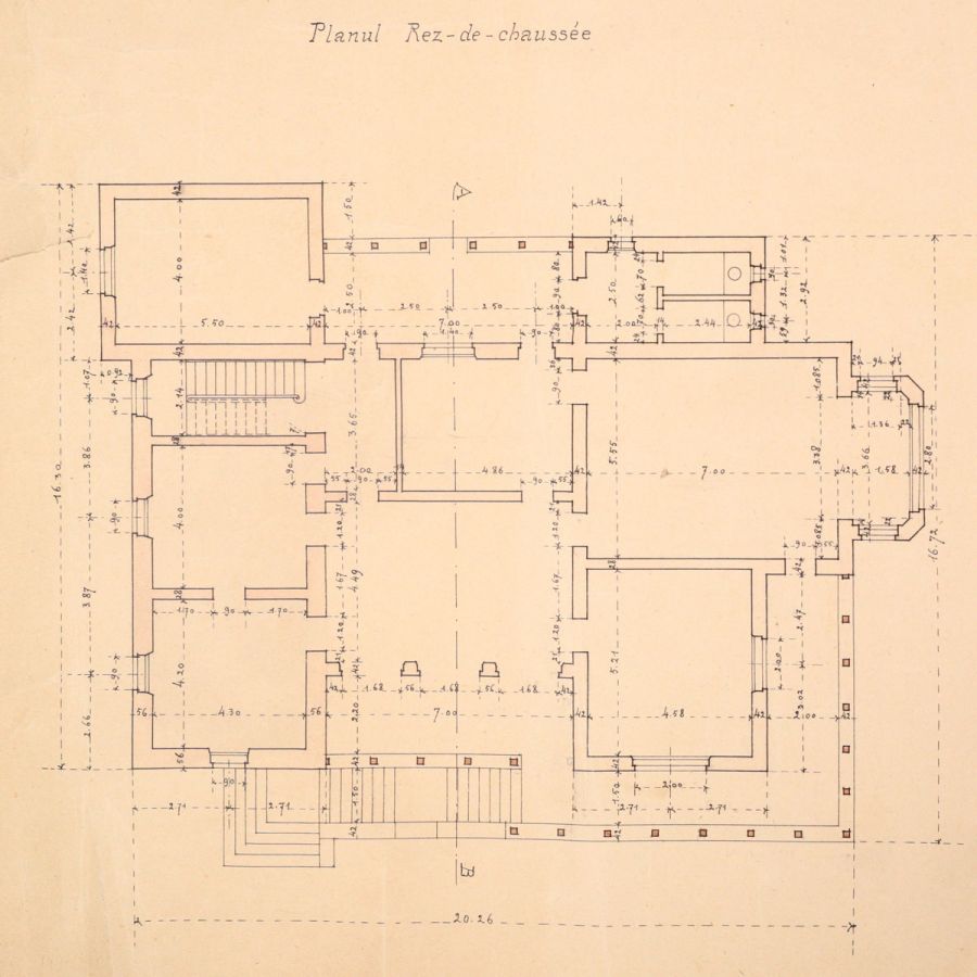 Ion Mincu, planul arhitectural al unei construcții