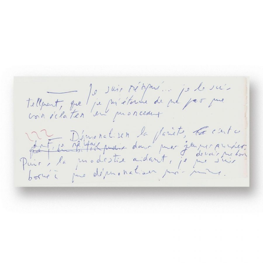 Emul Cioran, Sunt atât de resemnat încât sunt surprins să nu v